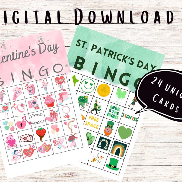 Valentine Bingo - Etsy