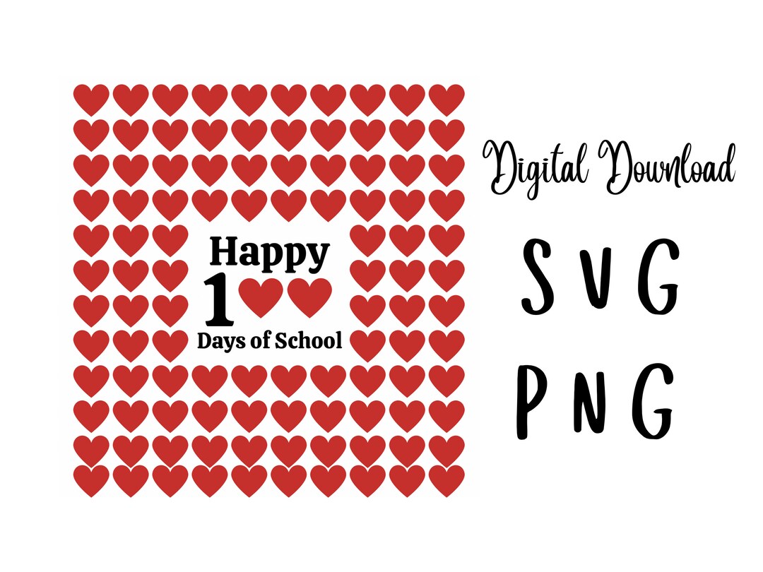 100th Day of School SVG for Teacher Shirt 100th Day of School PNG for ...