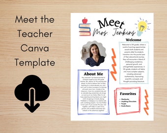 Welcome Newsletter Meet the Teacher Elementary School Teacher Canva ...