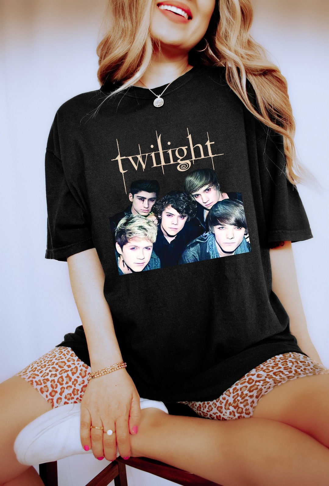 Camiseta unisex Retro One Direction como Twilight Shirt One - Etsy España