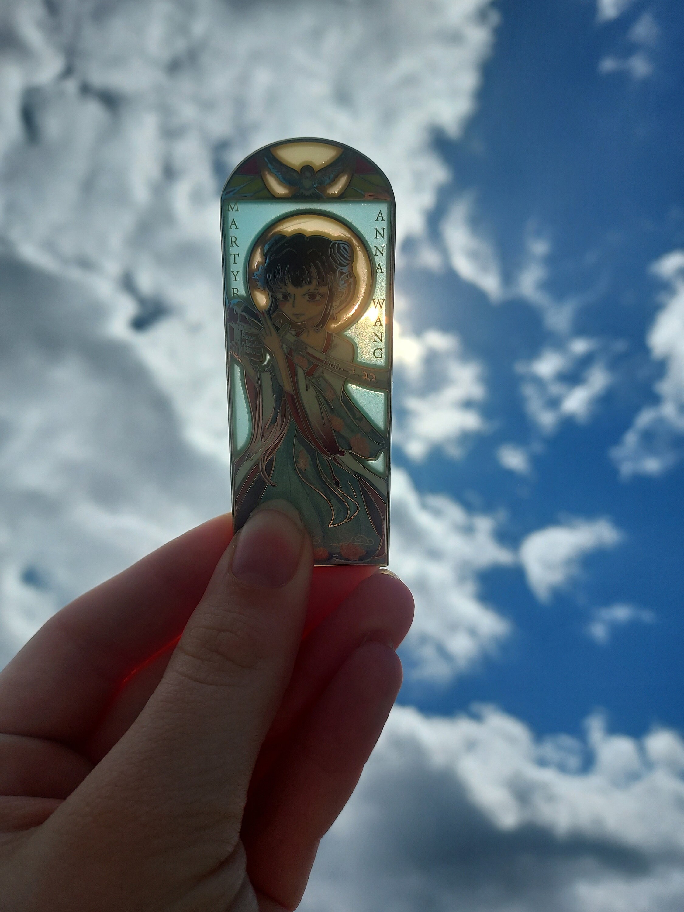 St.anna Wang Stain Glass Enamel Pin - Etsy