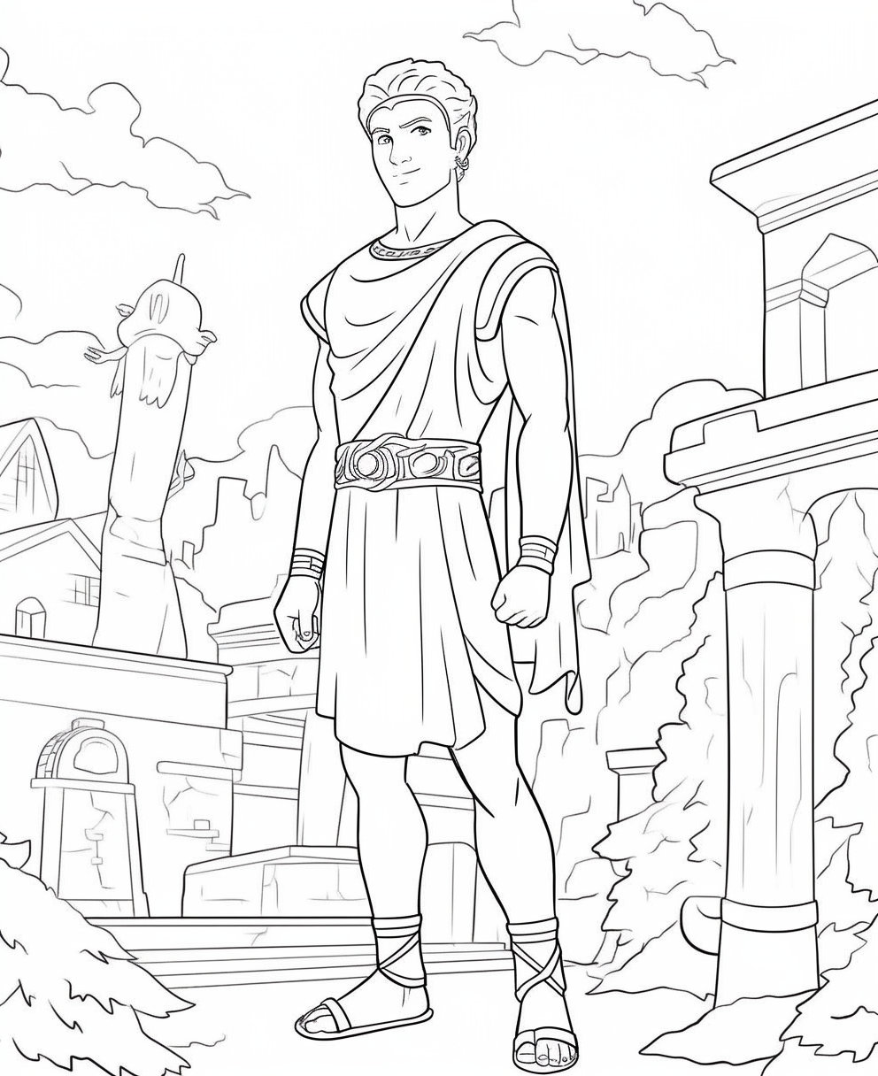 40 Piece Greek Mythology Coloring Book Collection - Etsy