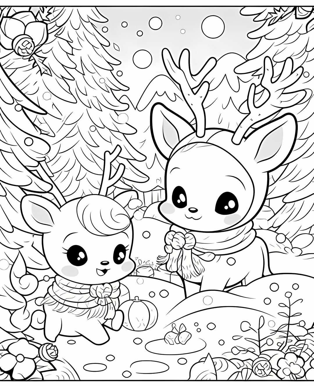 80 Christmas Themed Coloring Book: Spread Joy and Creativity With ...