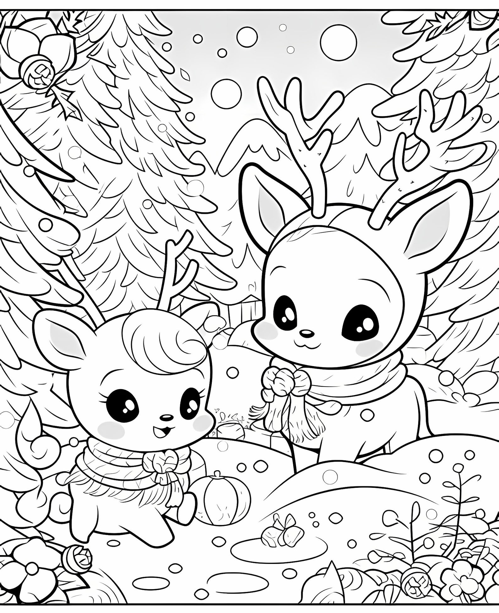 80 Christmas Themed Coloring Book: Spread Joy and Creativity With ...