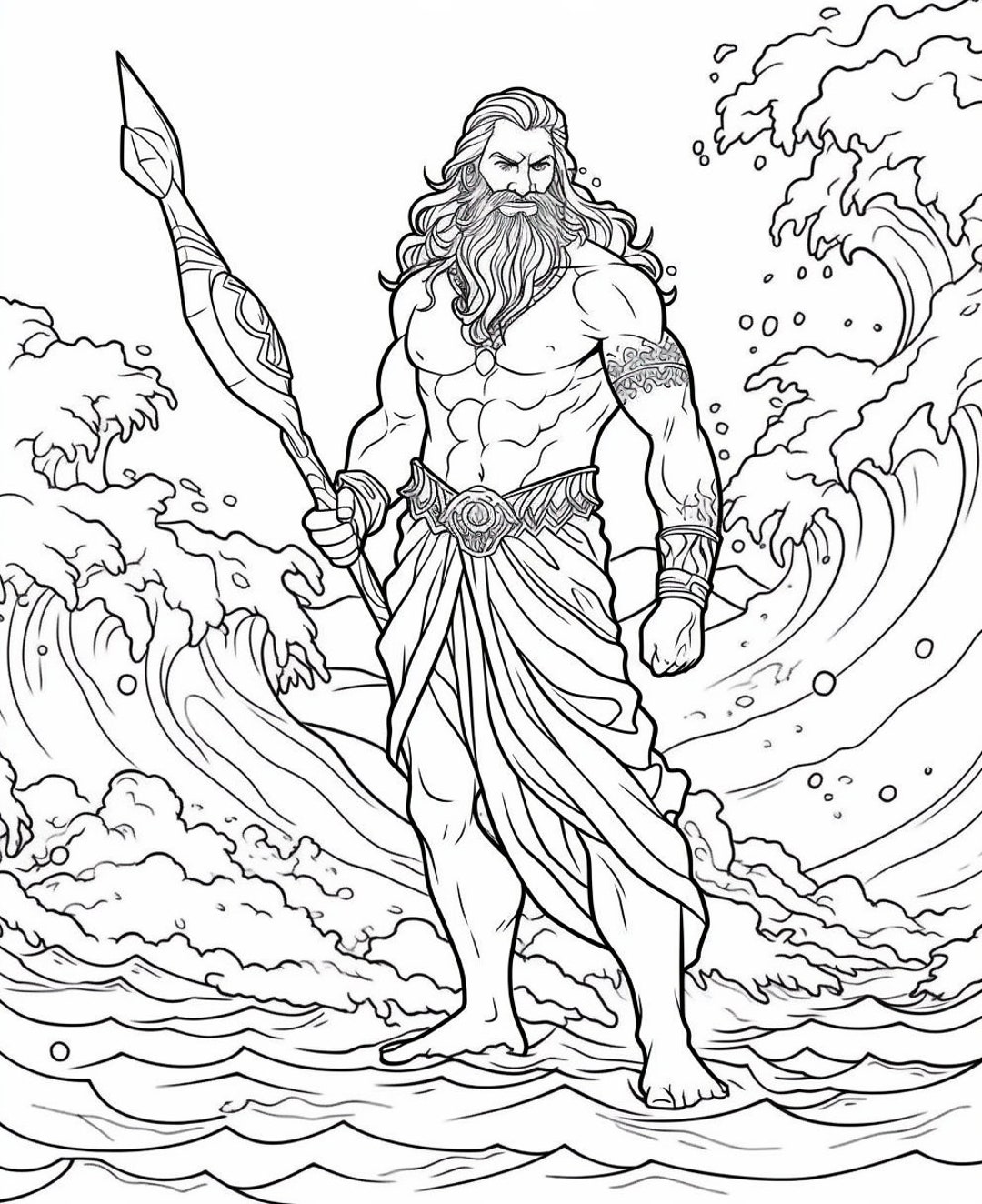 40 Piece Greek Mythology Coloring Book Collection - Etsy