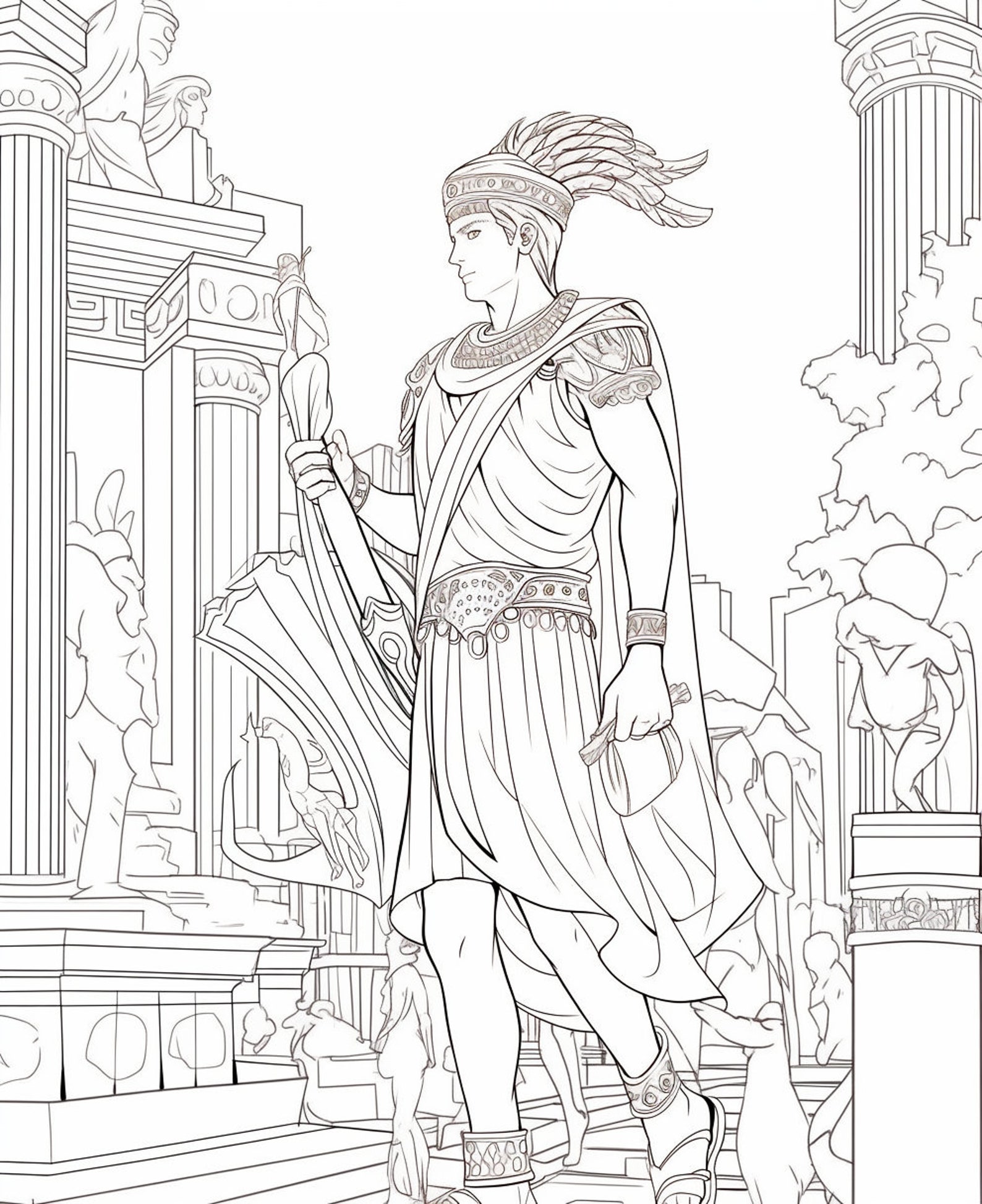 40 Piece Greek Mythology Coloring Book Collection - Etsy
