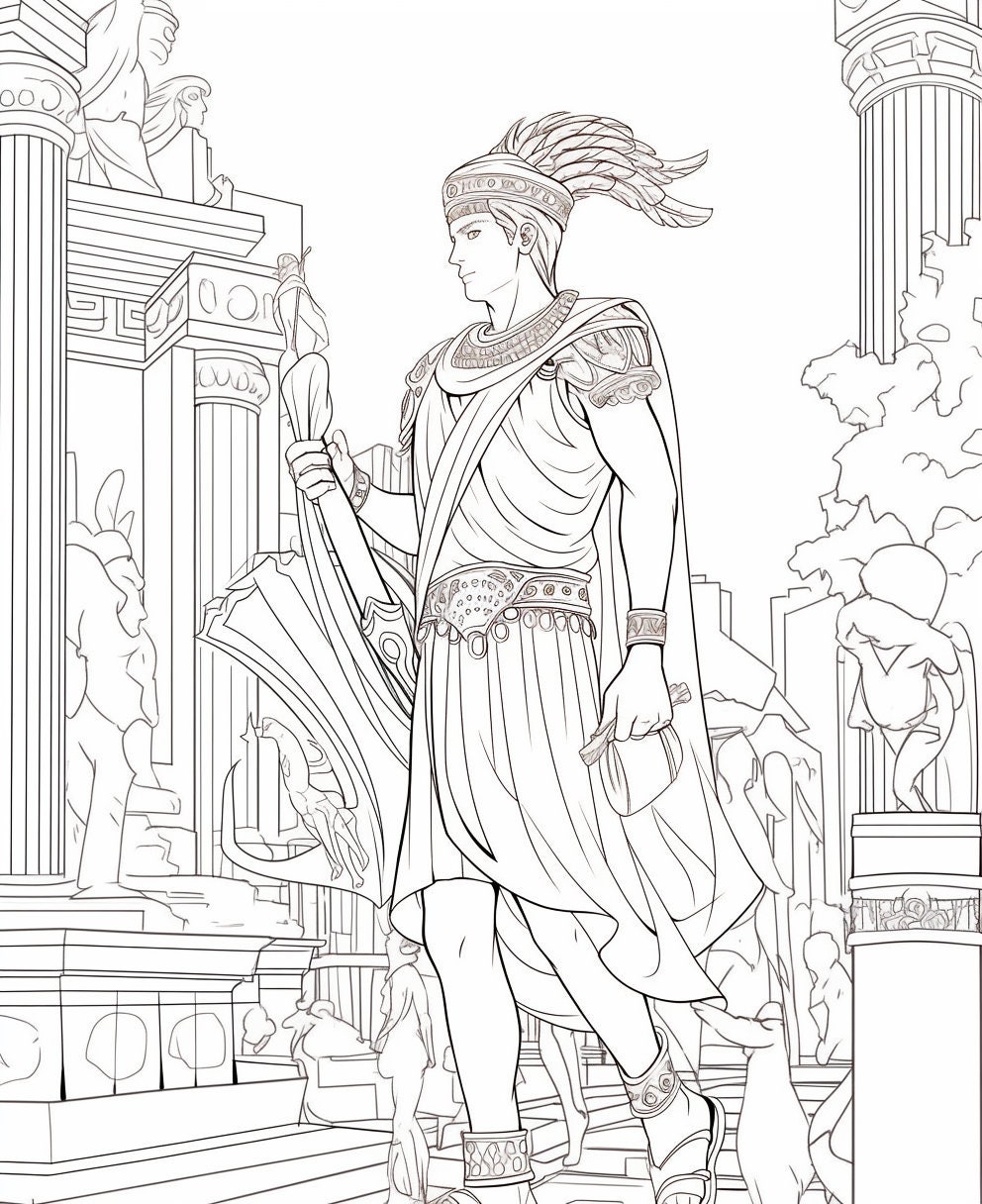 40 Piece Greek Mythology Coloring Book Collection - Etsy