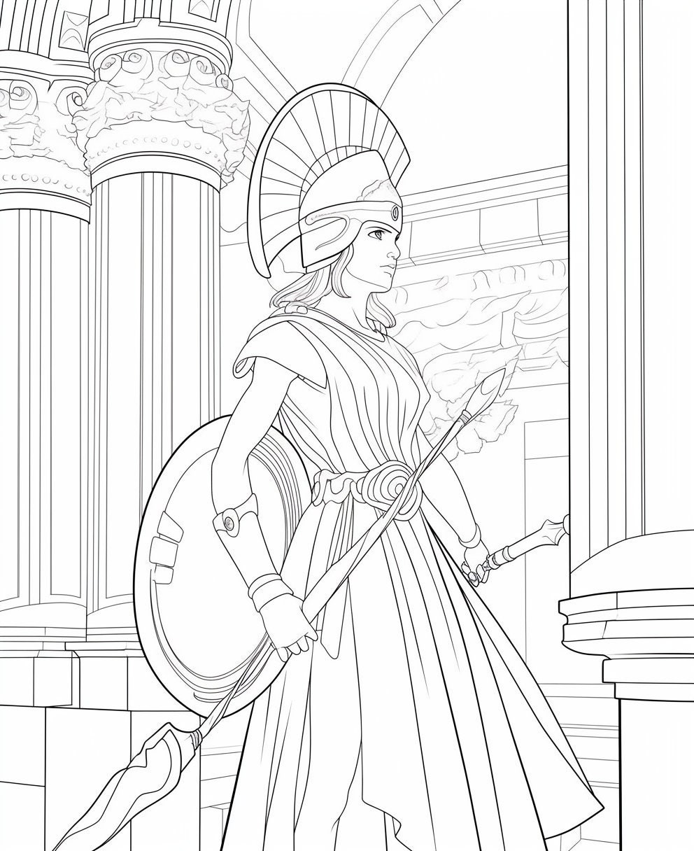 40 Piece Greek Mythology Coloring Book Collection - Etsy