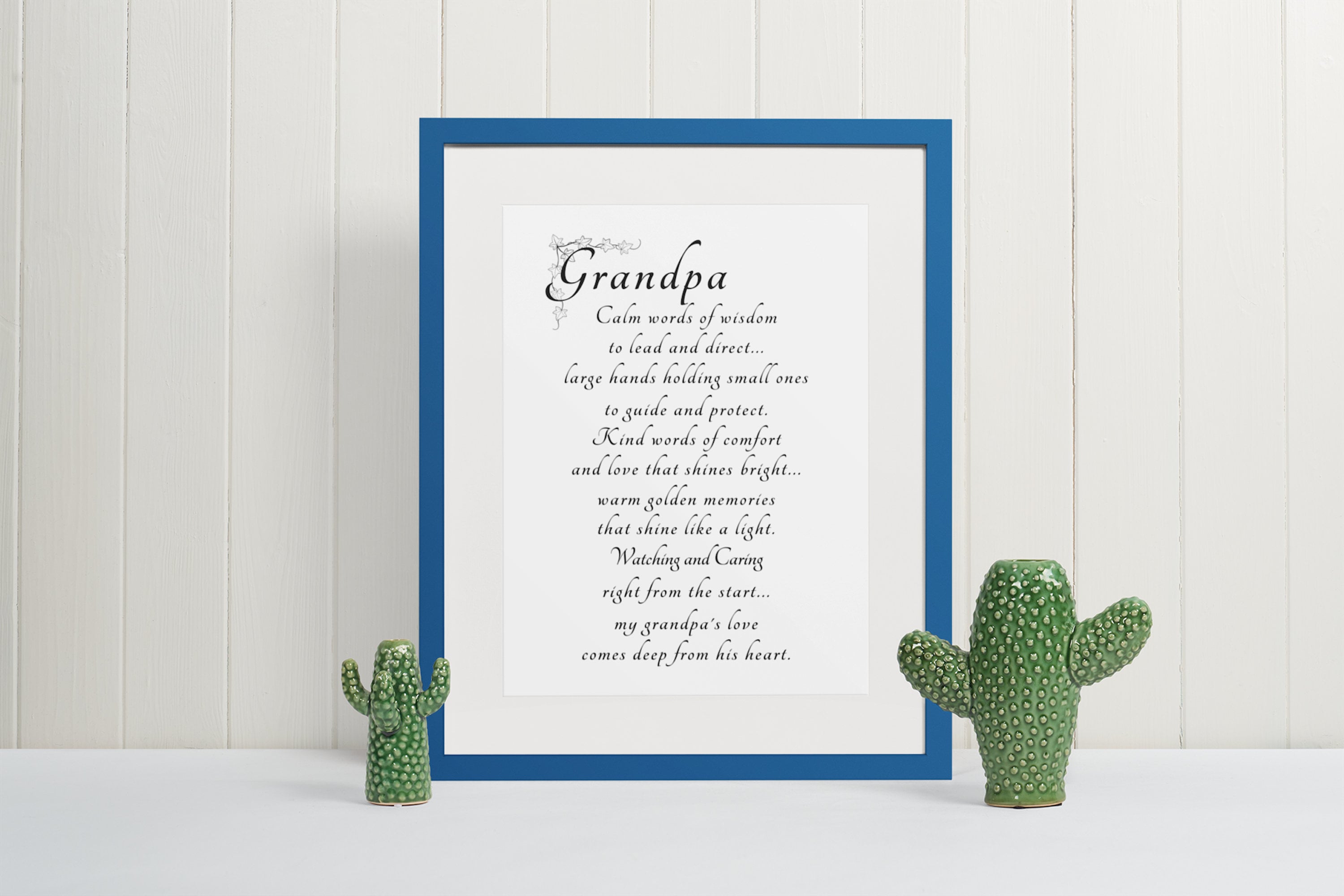A Grandpa Poem Print, Wall Art, 5x7 or 8x10, Gift for Grandpa, Papa ...