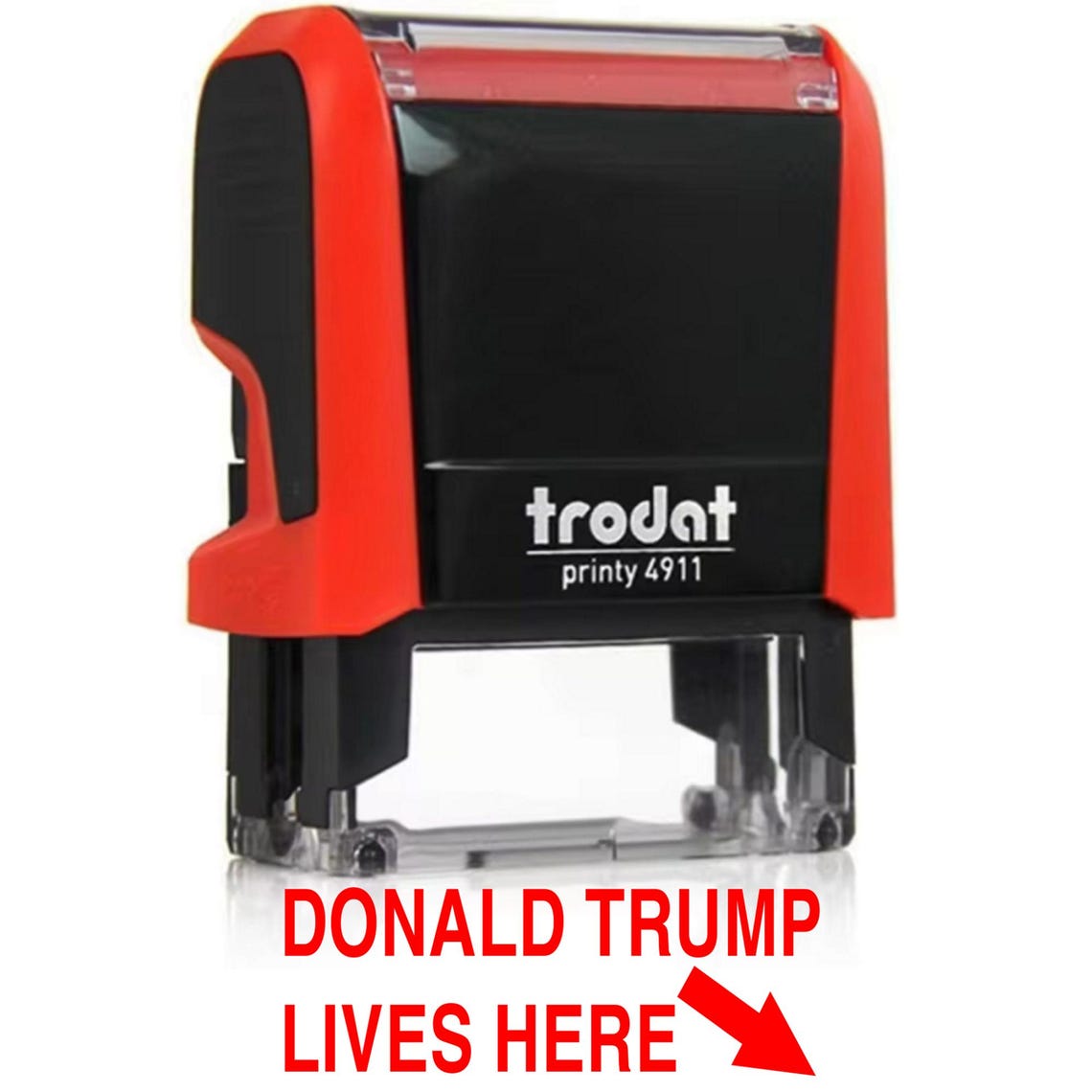 Donald Trump Lives Here Stamp: Trodat Self-inking Rubber Stamp - Etsy
