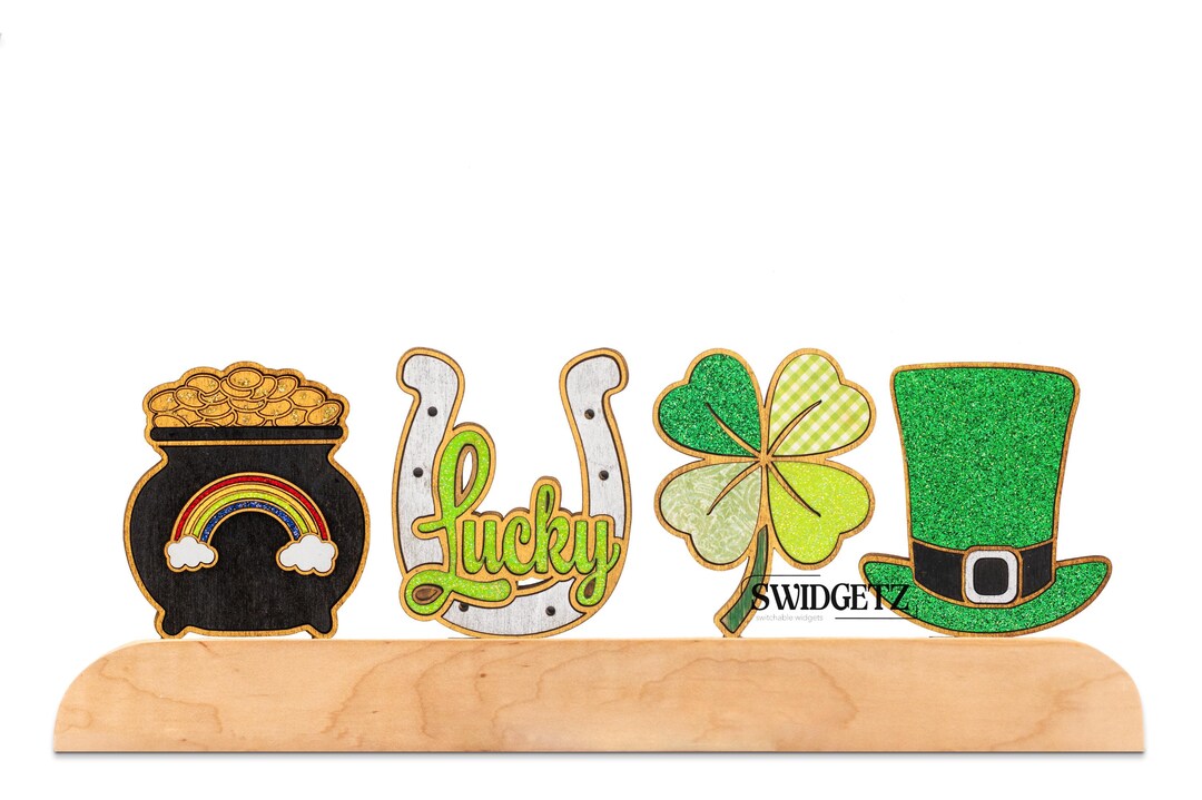 Lucky Charm Interchangeable Wooden Decor Kit - Etsy