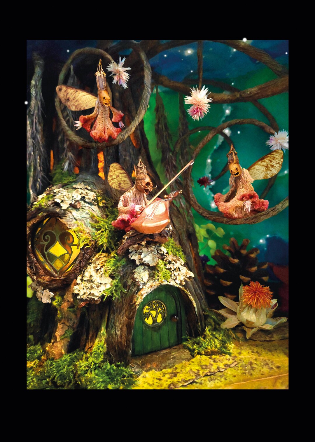 The Magic Magic Forest violin Scene Poster - Etsy