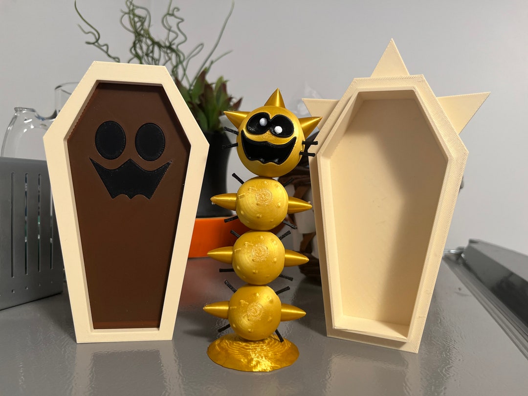 Sand Pokey Enemy With Coffin 3D Printed Paper Mario 64 Figure Video ...
