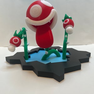 Lava Piranha Plant Boss From Paper Mario Figure - Etsy