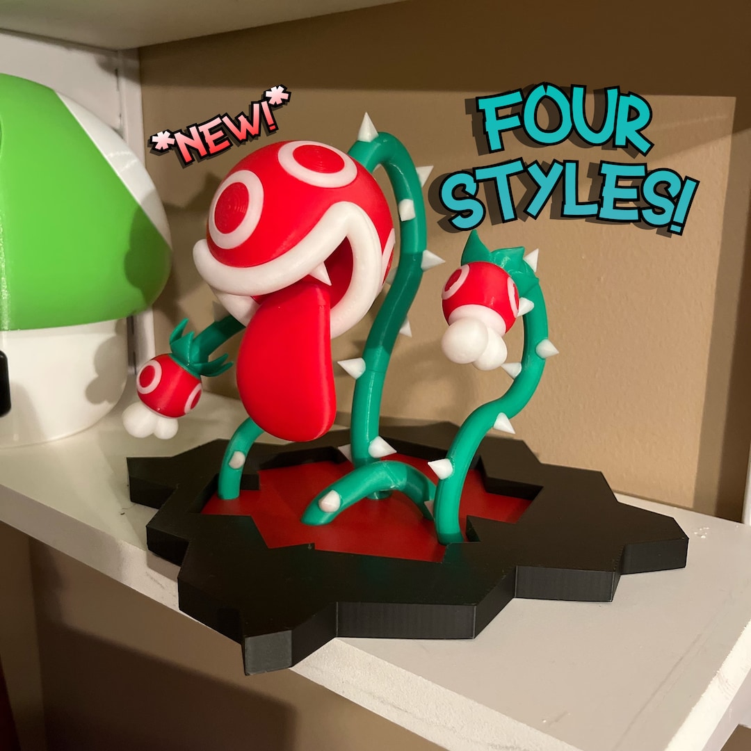 Lava Piranha Plant Boss From Paper Mario Figure - Etsy