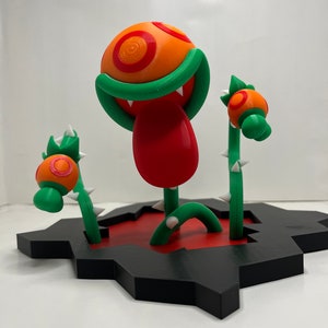 Lava Piranha Plant Boss From Paper Mario Figure - Etsy