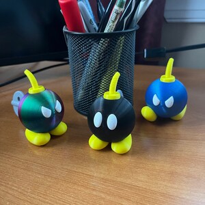 Bomb-omb Paper Mario 3D Printed Desk-sized Figures (3 Count) - Etsy