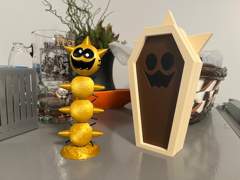 Sand Pokey Enemy With Coffin 3D Printed Paper Mario 64 Figure Video ...
