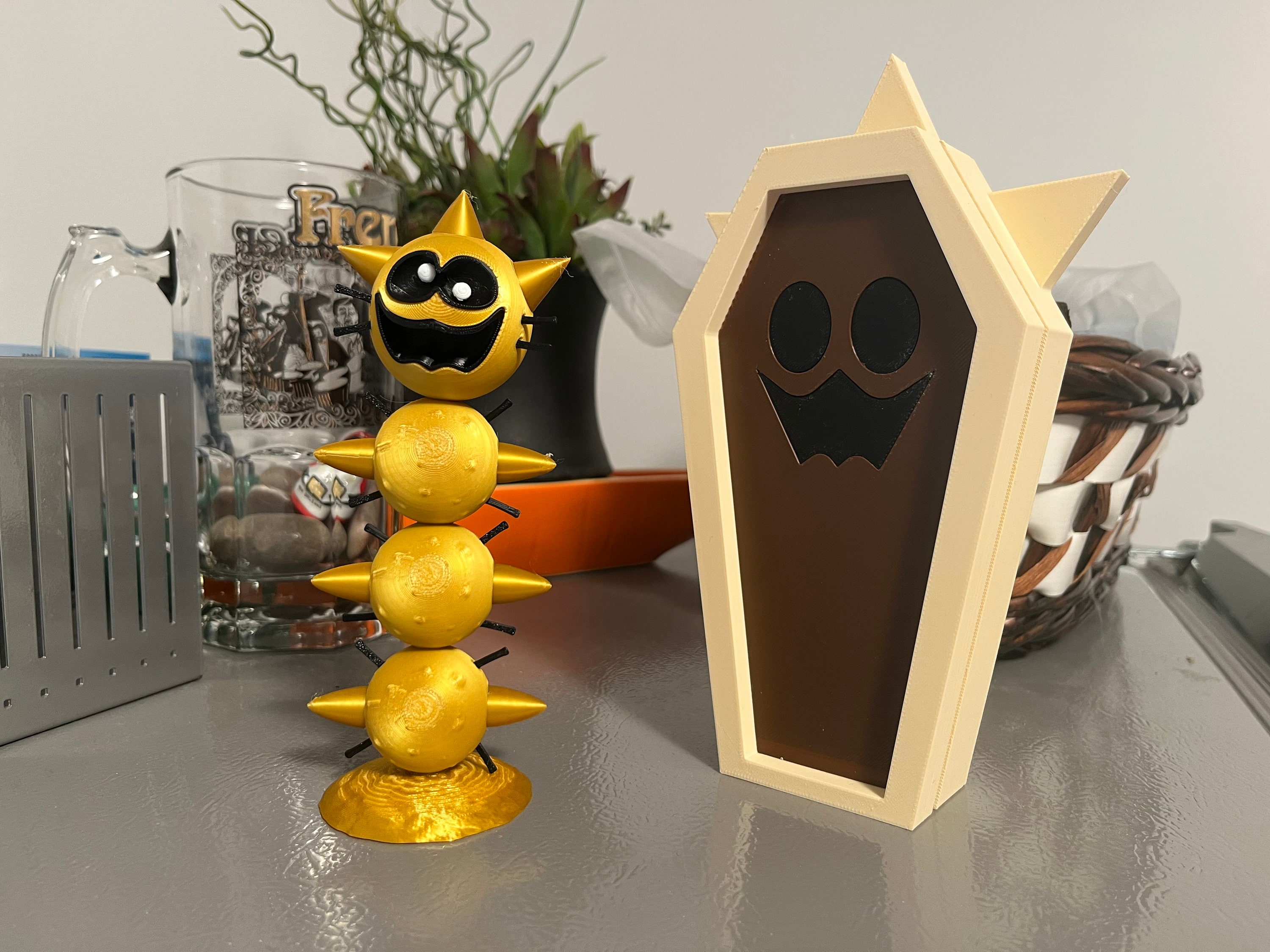 Sand Pokey Enemy With Coffin 3D Printed Paper Mario 64 Figure Video ...