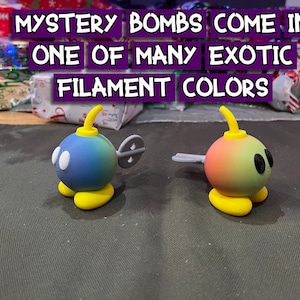Bomb-omb Paper Mario 3D Printed Desk-sized Figures (3 Count) - Etsy