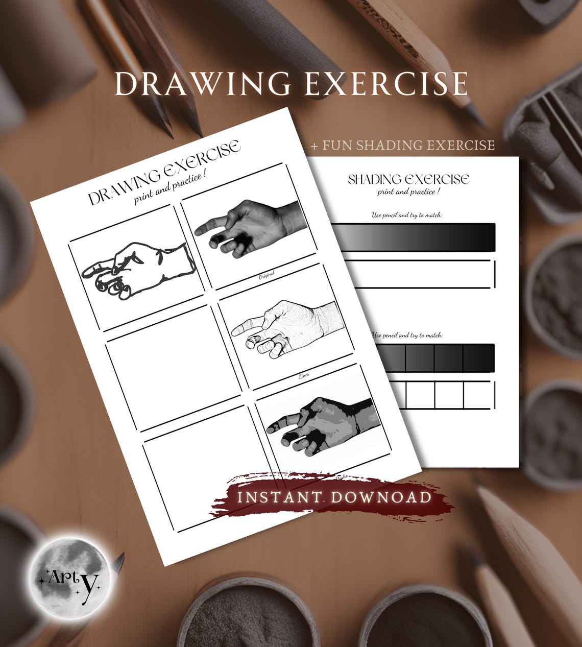 How to Draw Hands Drawing Exercise Drawing Practice Hand Drawing Easy ...