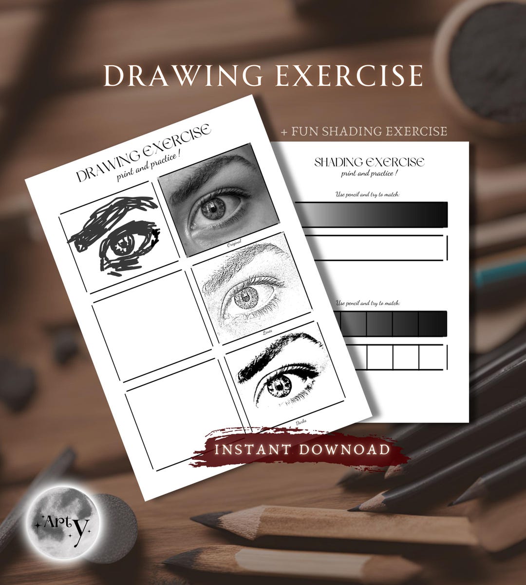 How to Draw Eyes Drawing Exercise Drawing Practice Eyes Drawing Easy ...