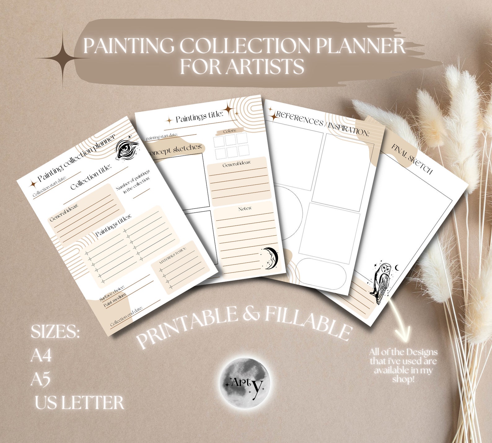 Artist Collection Planner Artwork Collection Planner for - Etsy