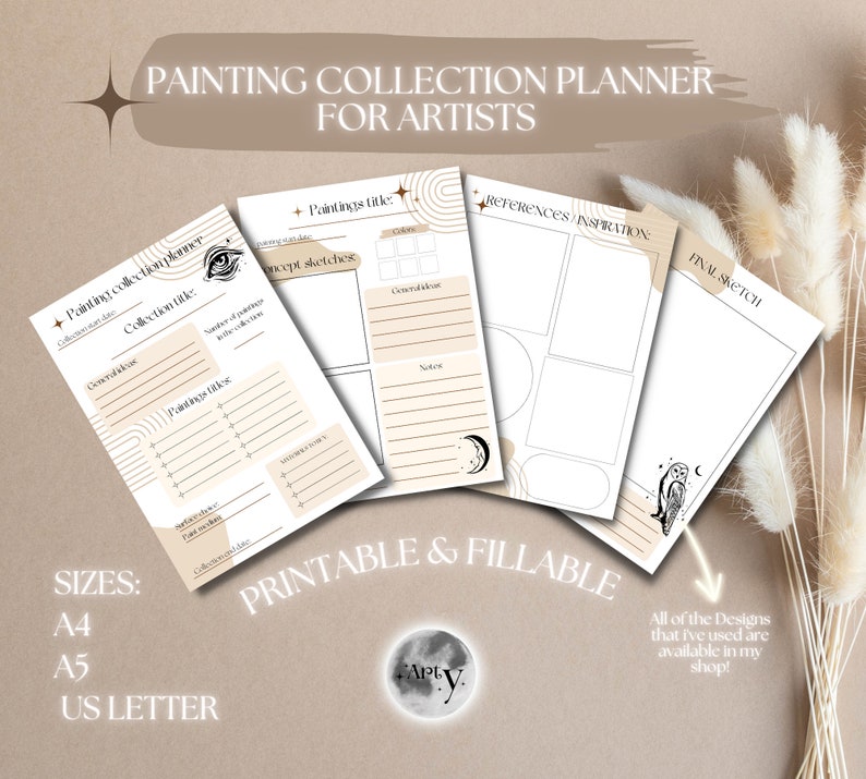 Artist Collection Planner Artwork Collection Planner for - Etsy