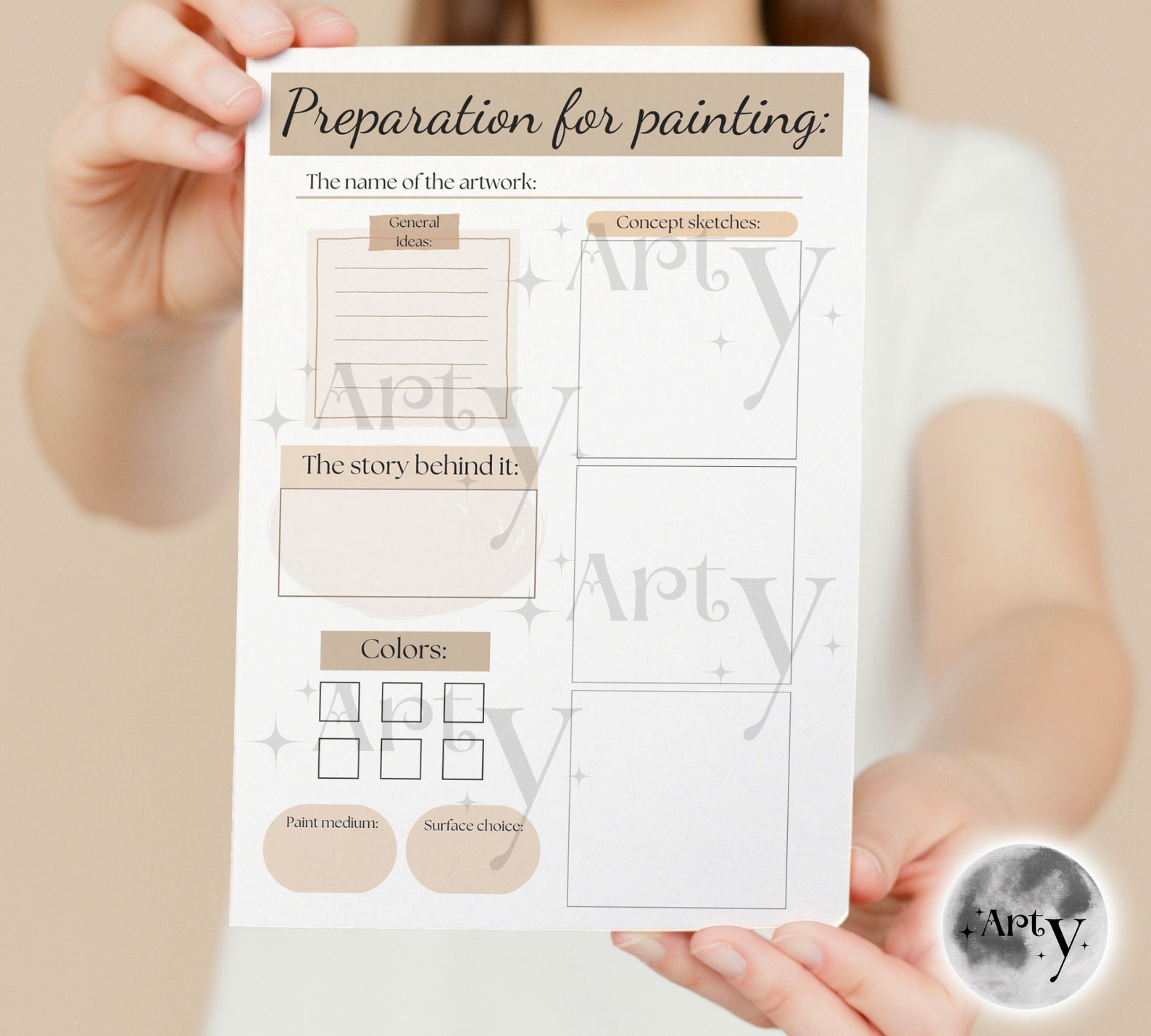 Printable Planner for Artists Printable Templates Printable Art Planner ...