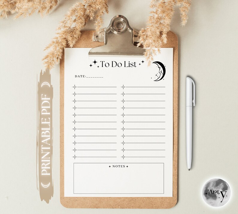 Boho to Do List Printable Fillable Blank to Do List Organizer ...