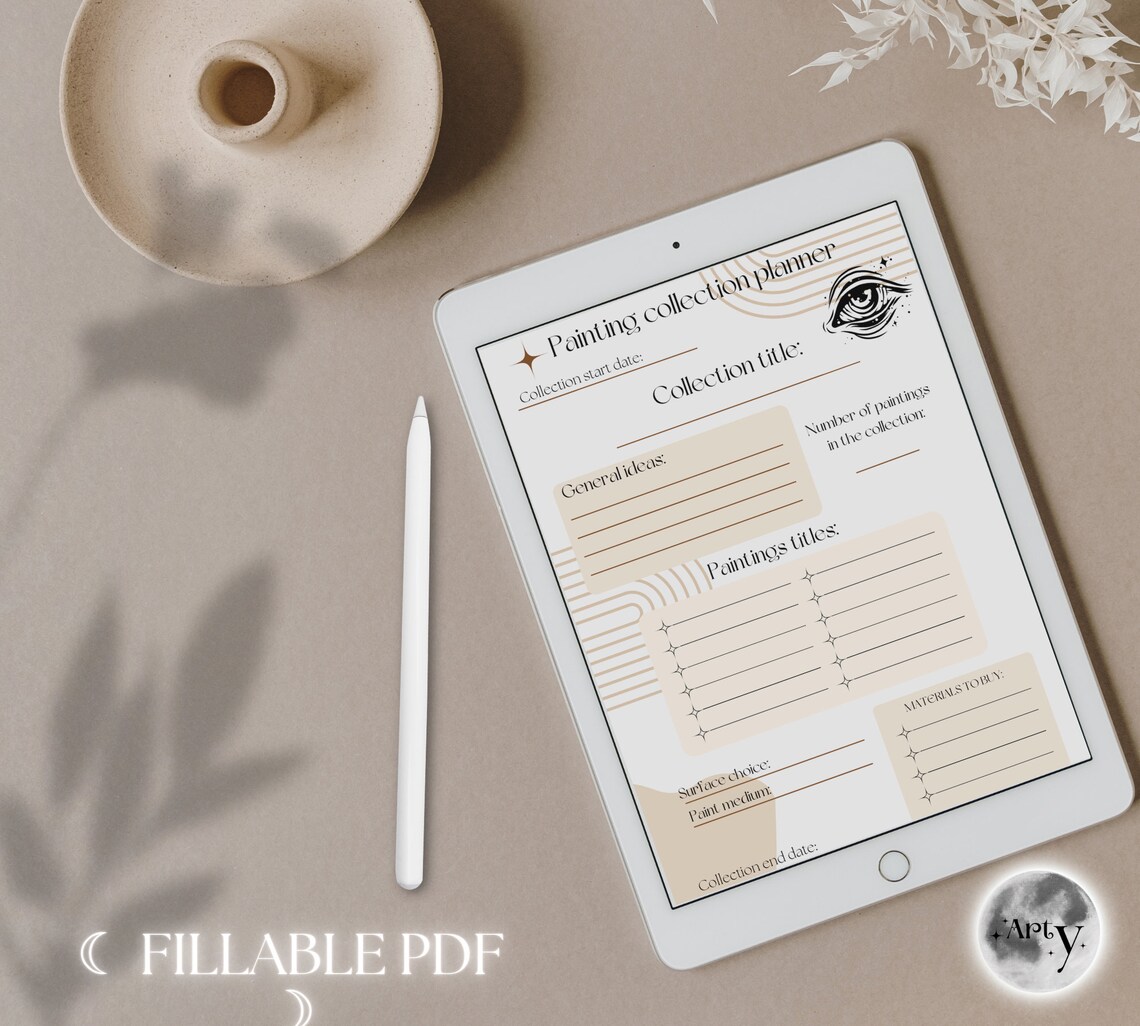 Artist Collection Planner Artwork Collection Planner for Artists ...