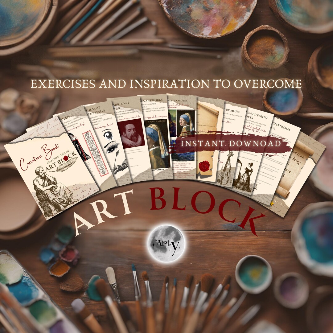 Overcome ART BLOCK: Printable PDF With Creative Exercises, Inspiration ...
