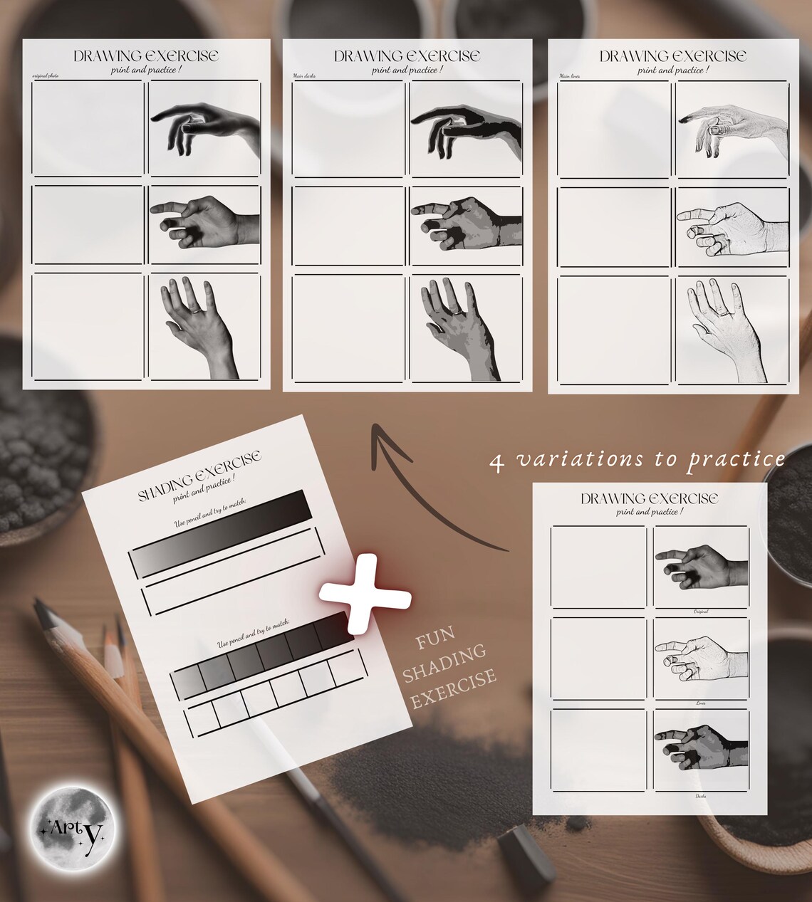 How to Draw Hands Drawing Exercise Drawing Practice Hand Drawing Easy ...