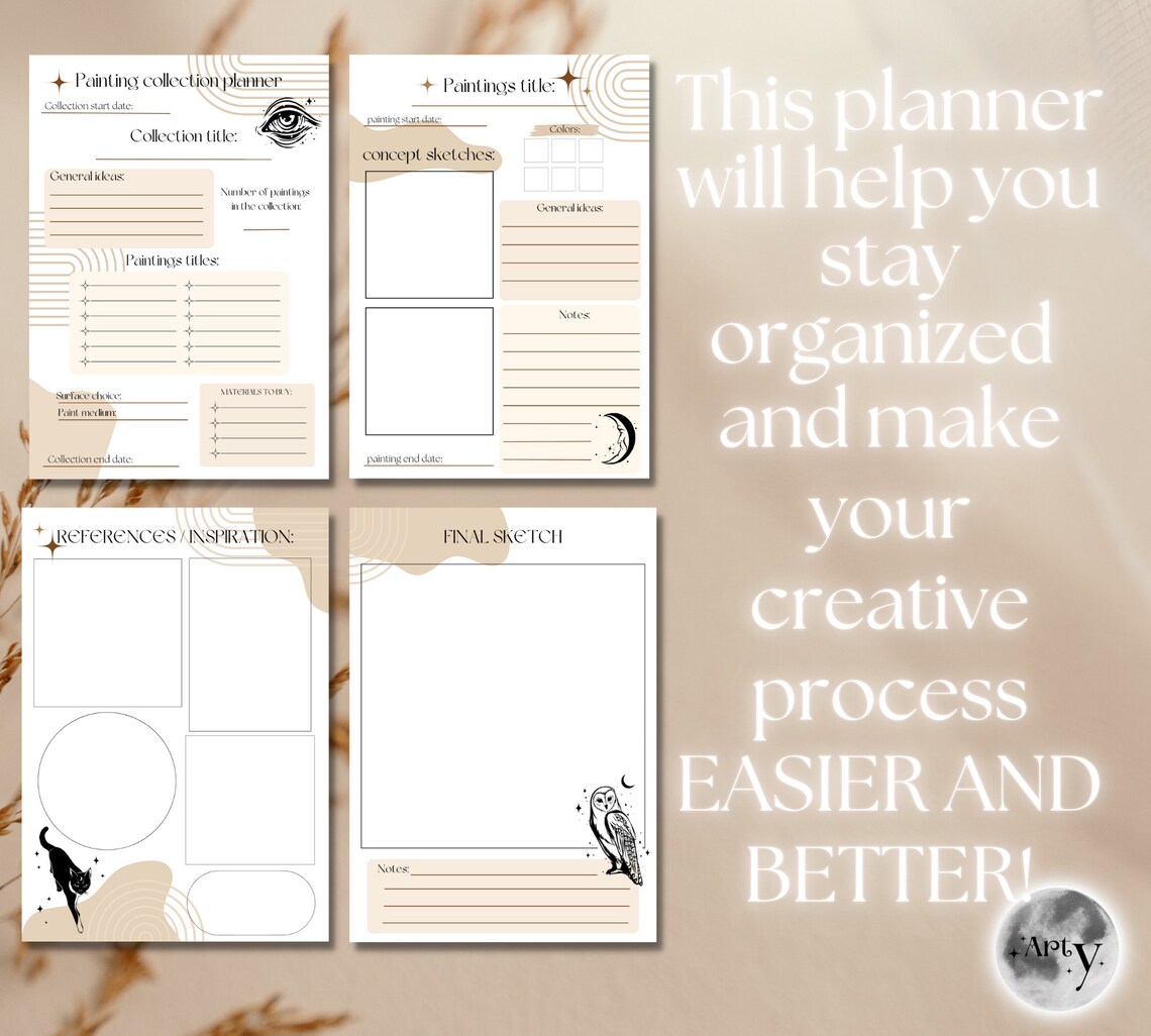 Artist Collection Planner Artwork Collection Planner for Artists ...