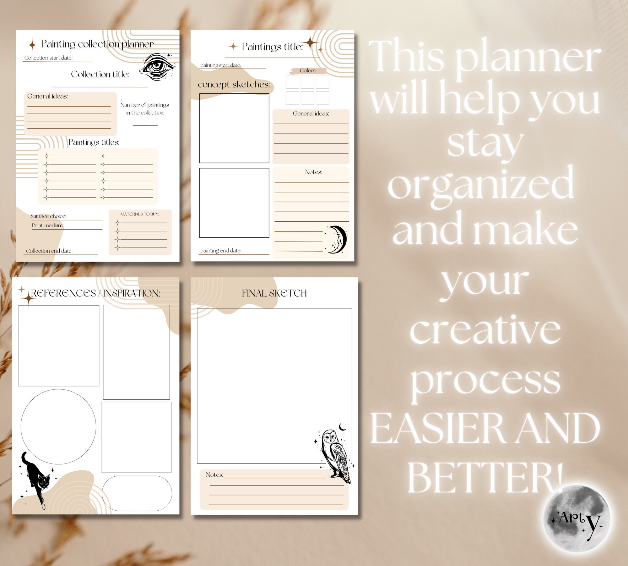 Artist Collection Planner Artwork Collection Planner for Artists ...