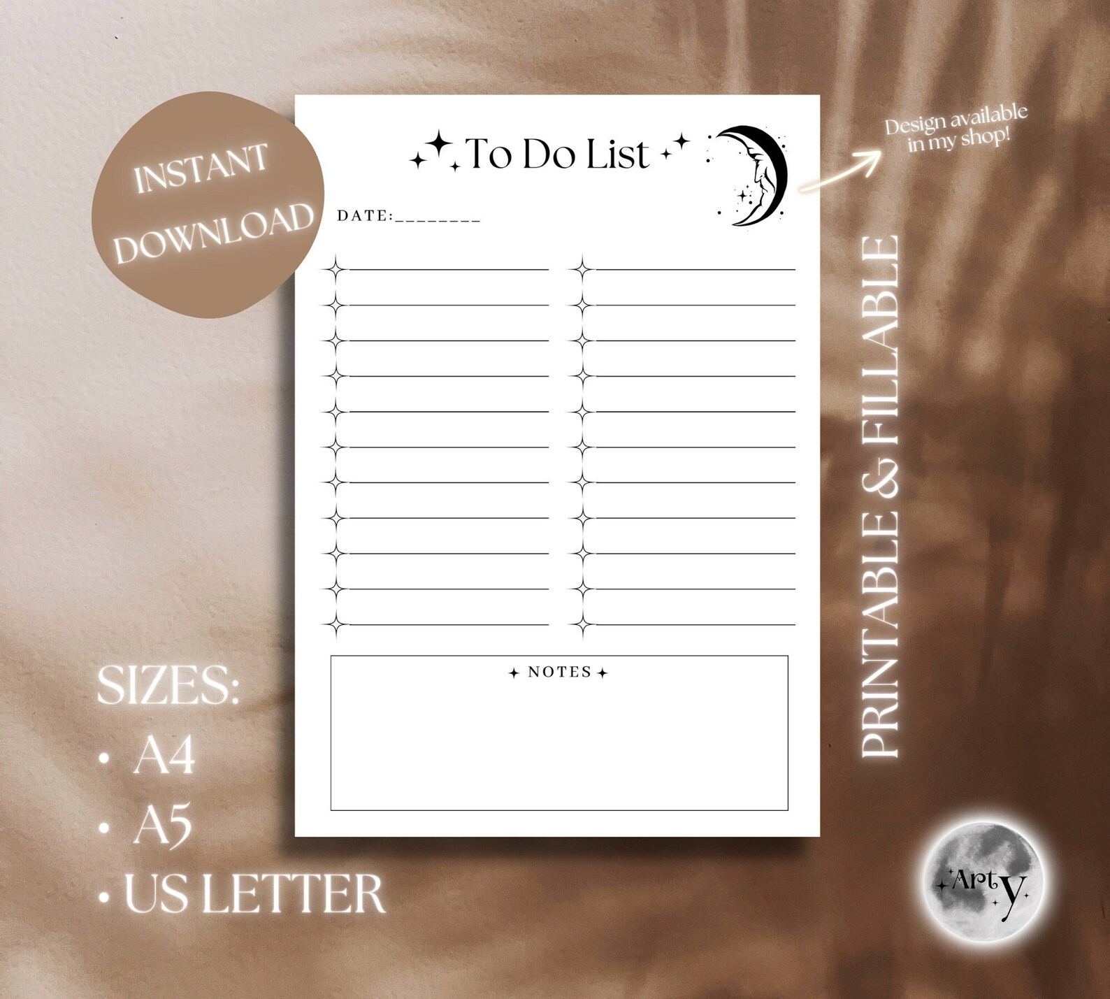 Boho to Do List Printable Fillable Blank to Do List Organizer ...