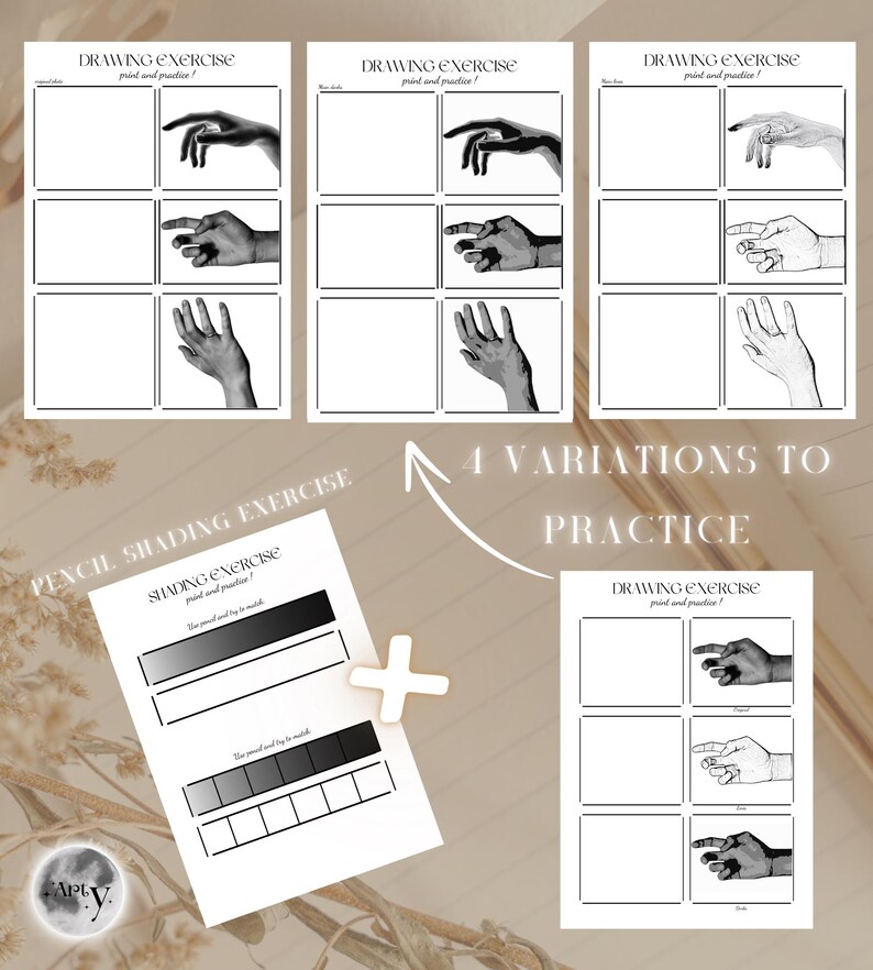 How to Draw Hands Drawing Exercise Drawing Practice Hand Drawing Easy ...