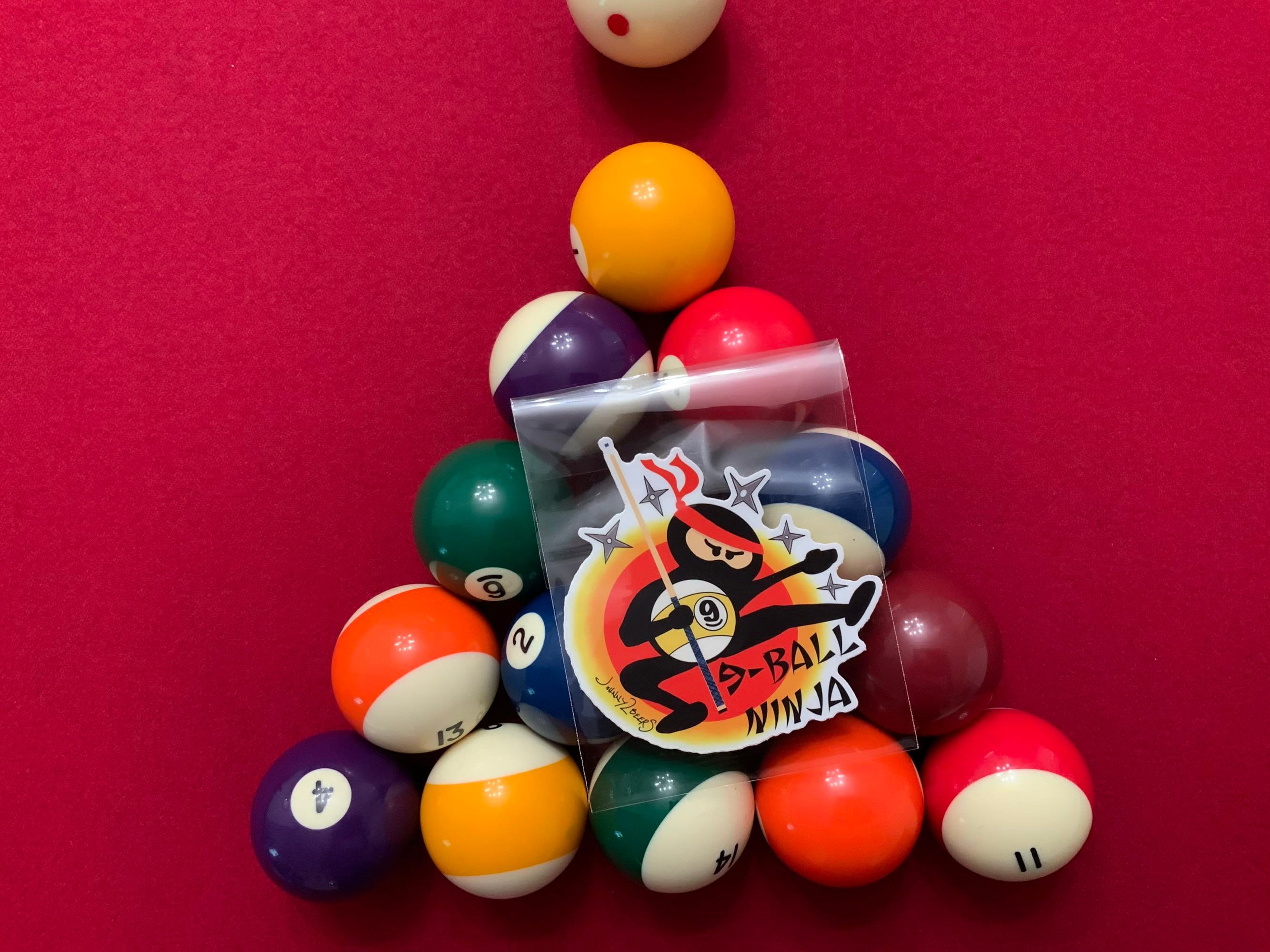 9-ball Ninja Sticker: Master the Cue With Pool-tastic Fun & Style! - Etsy