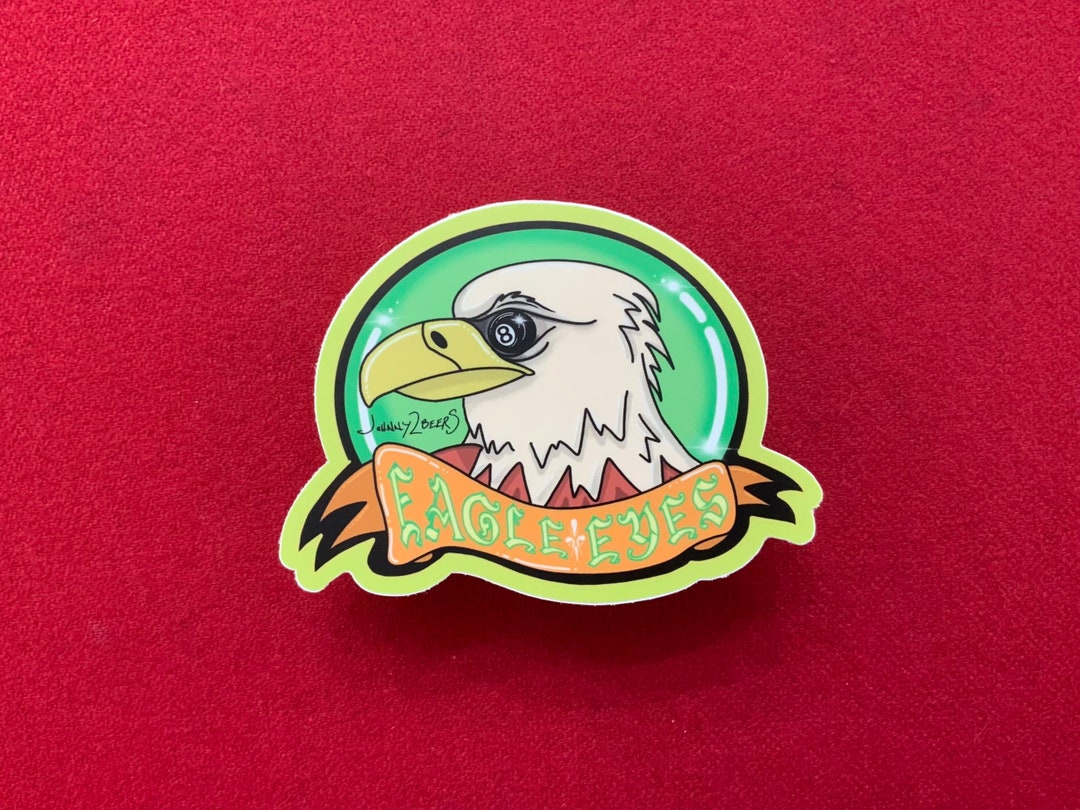 Eagle Eye Sticker: Eight Ball Vision for Billiards Enthusiasts - Etsy