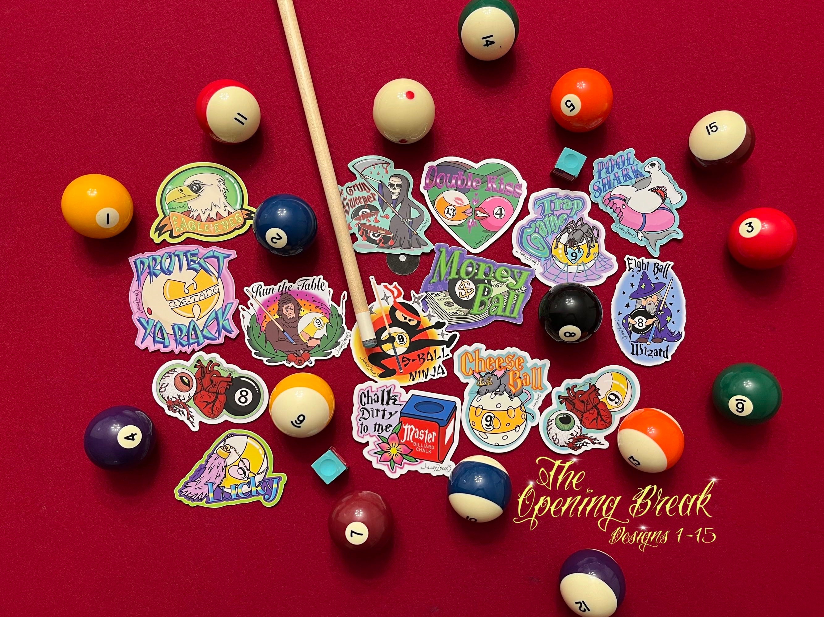 Eagle Eye Sticker: Eight Ball Vision for Billiards Enthusiasts - Etsy