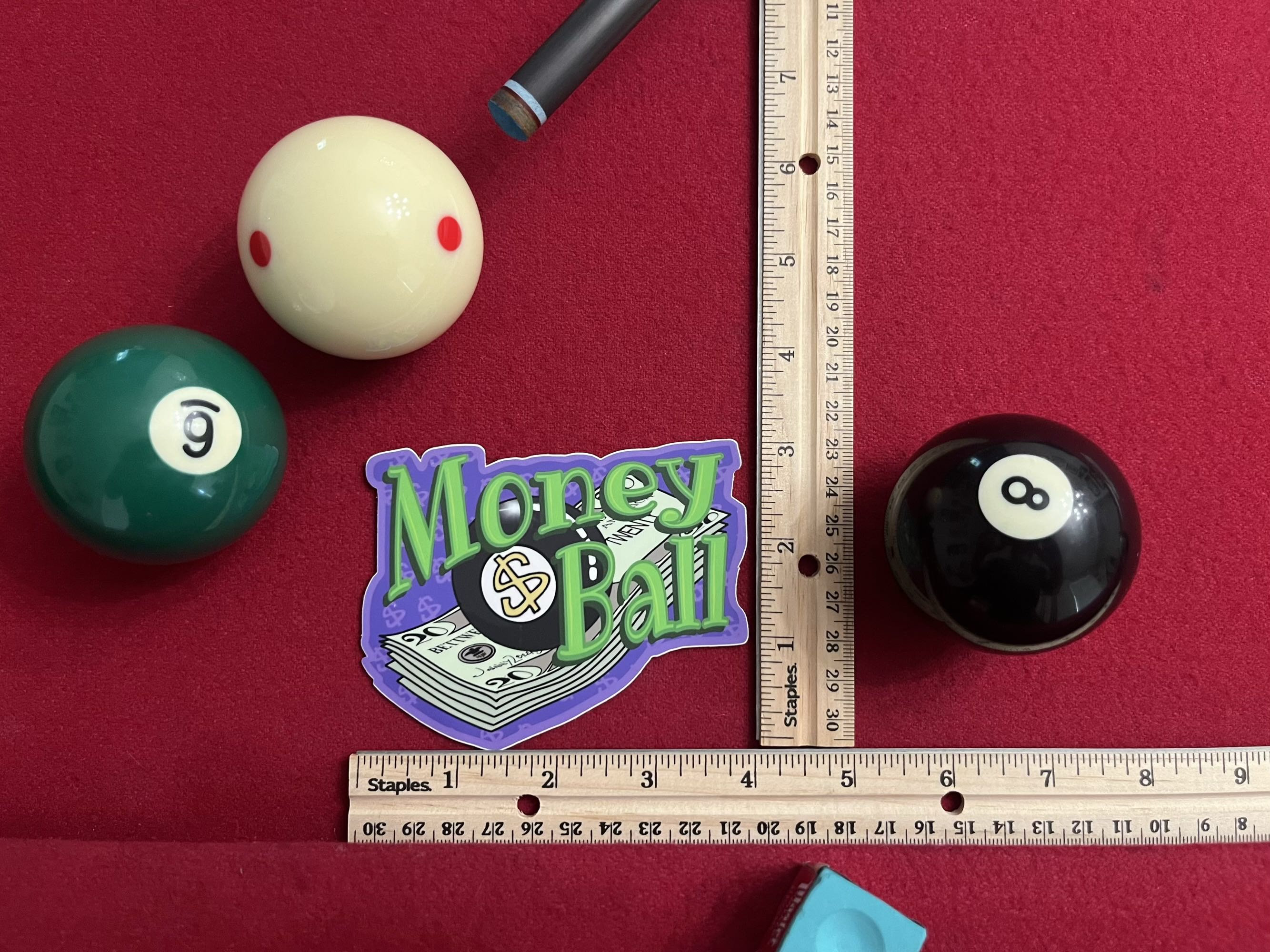 Money Ball Sticker: Eight Ball, Gold Dollar Sign, Billiards Luck - Etsy