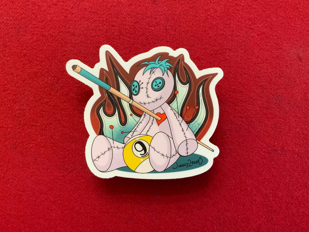 Nine-ball Voodoo: Playful Wins & Mysterious Magic Sticker - Etsy