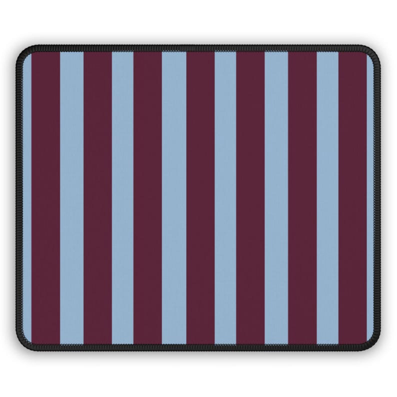 Vertical Blue and Maroon Stripes Gaming Mouse Pad | Striped Desk Mat - Etsy