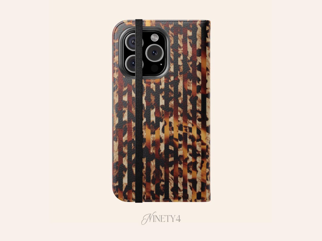 Tortoise and Leopard Striped Flip Phone Cases : Samsung and iPhone ...