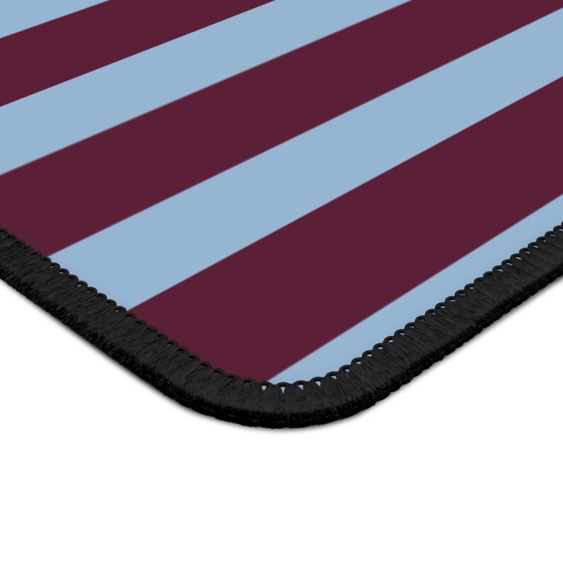 Vertical Blue and Maroon Stripes Gaming Mouse Pad | Striped Desk Mat - Etsy