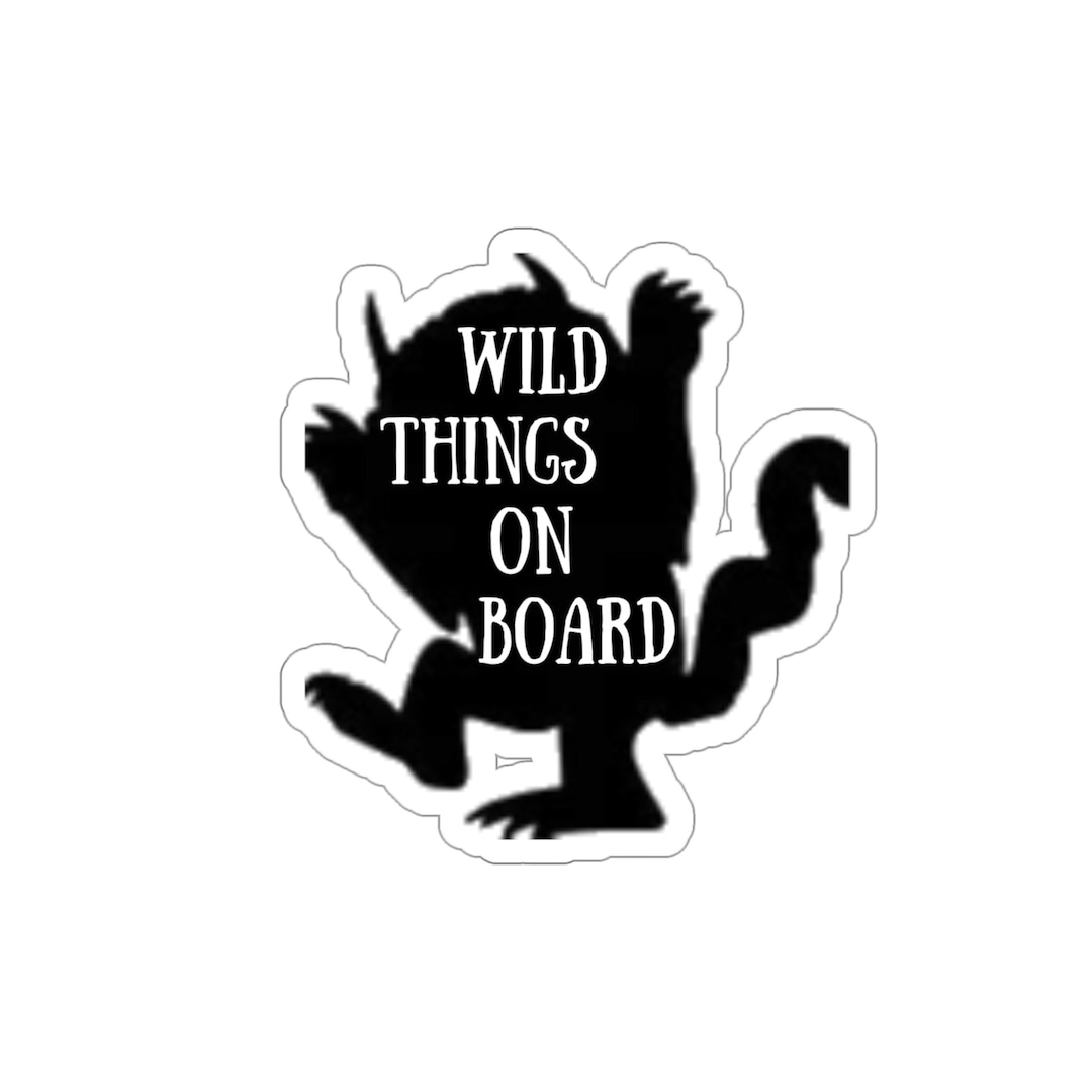 Wild Things Car Decal - Etsy