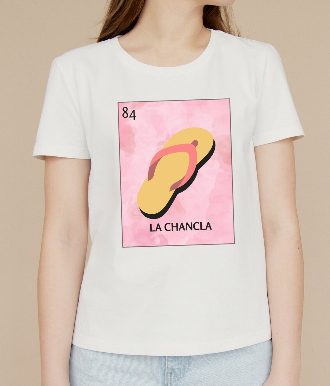 La Chancla Loteria Cotton T-shirt - Etsy