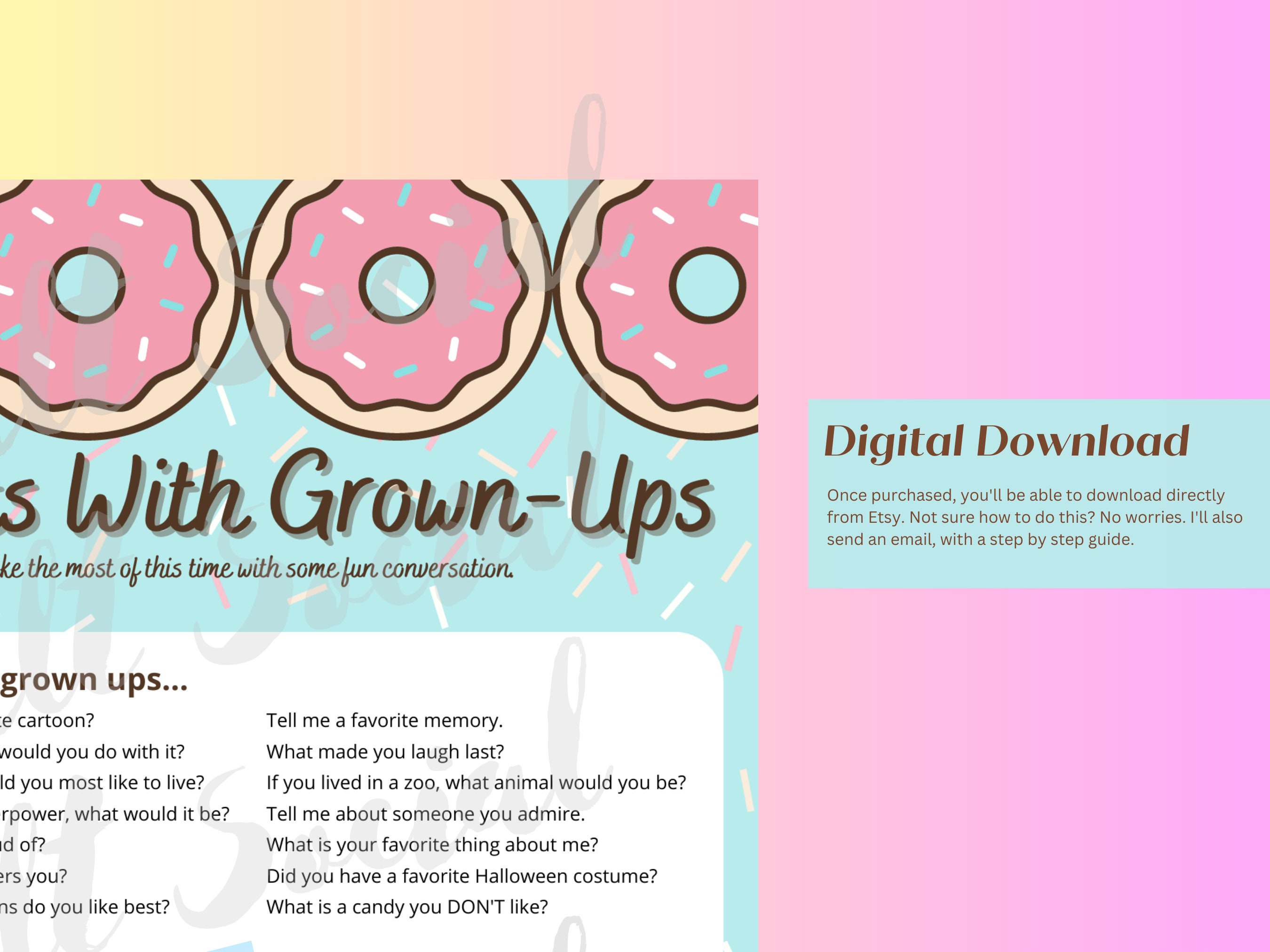 PTA Event Flyer Canva Template Conversations Starters - Etsy