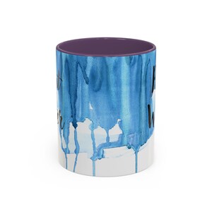 Blue Watercolor Paint Mug, Artist Coffee Cup, Painters Gift, Ceramic ...