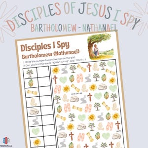 Bible I Spy 12 Disciples Mega Bundle | Complete Disciples of Jesus ...